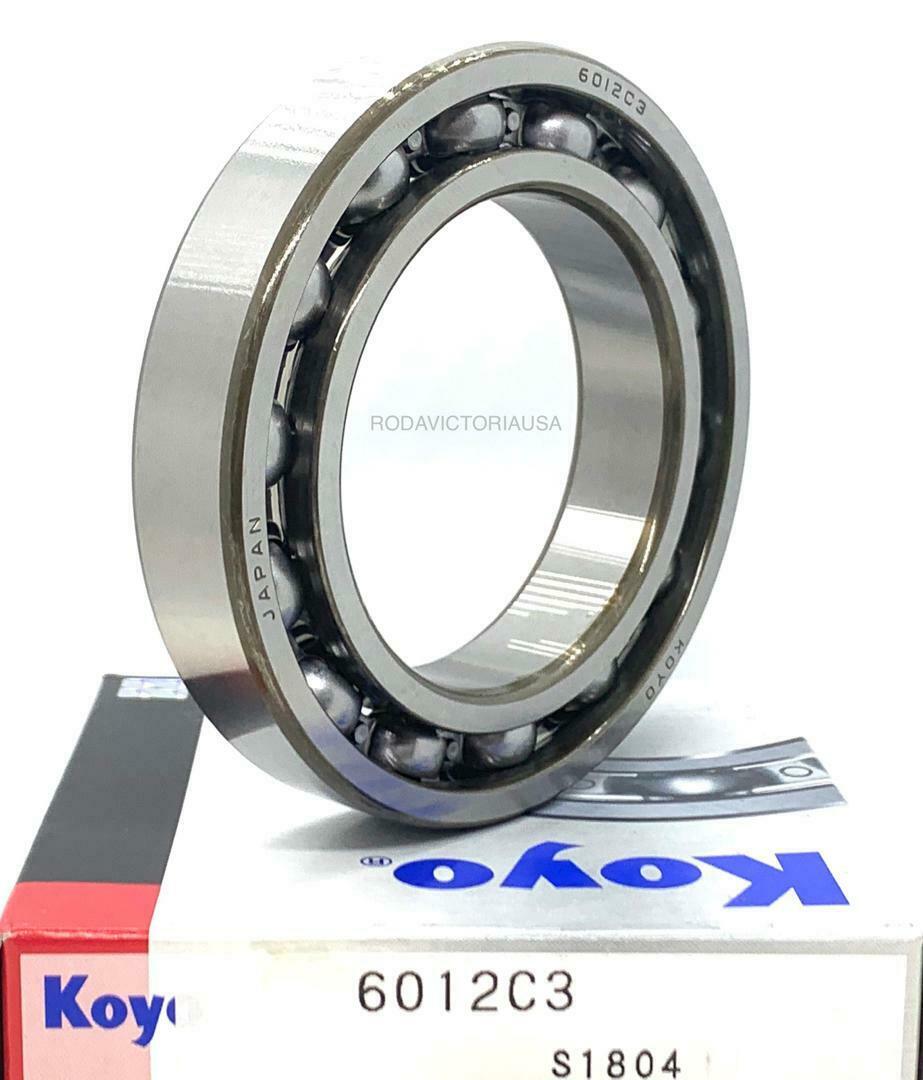 6012 C3 KOYO JAPAN Single Row Deep Groove Ball Bearing OPEN, NO SEALS ...