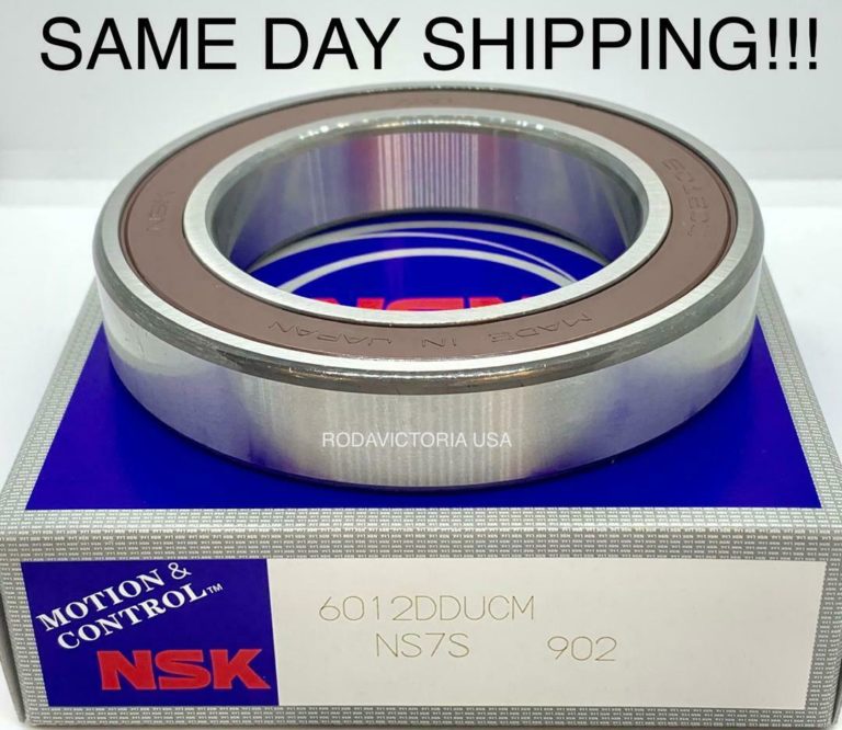 NSK 6012 DDU Deep Groove Ball Bearing, Rubber Sealed 6012 2RS 60x95x18 ...