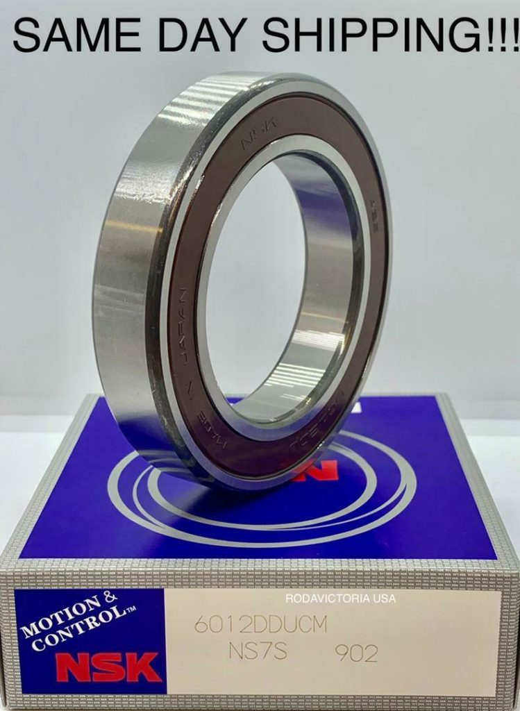NSK 6012 DDU Deep Groove Ball Bearing, Rubber Sealed 6012 2RS 60x95x18 ...