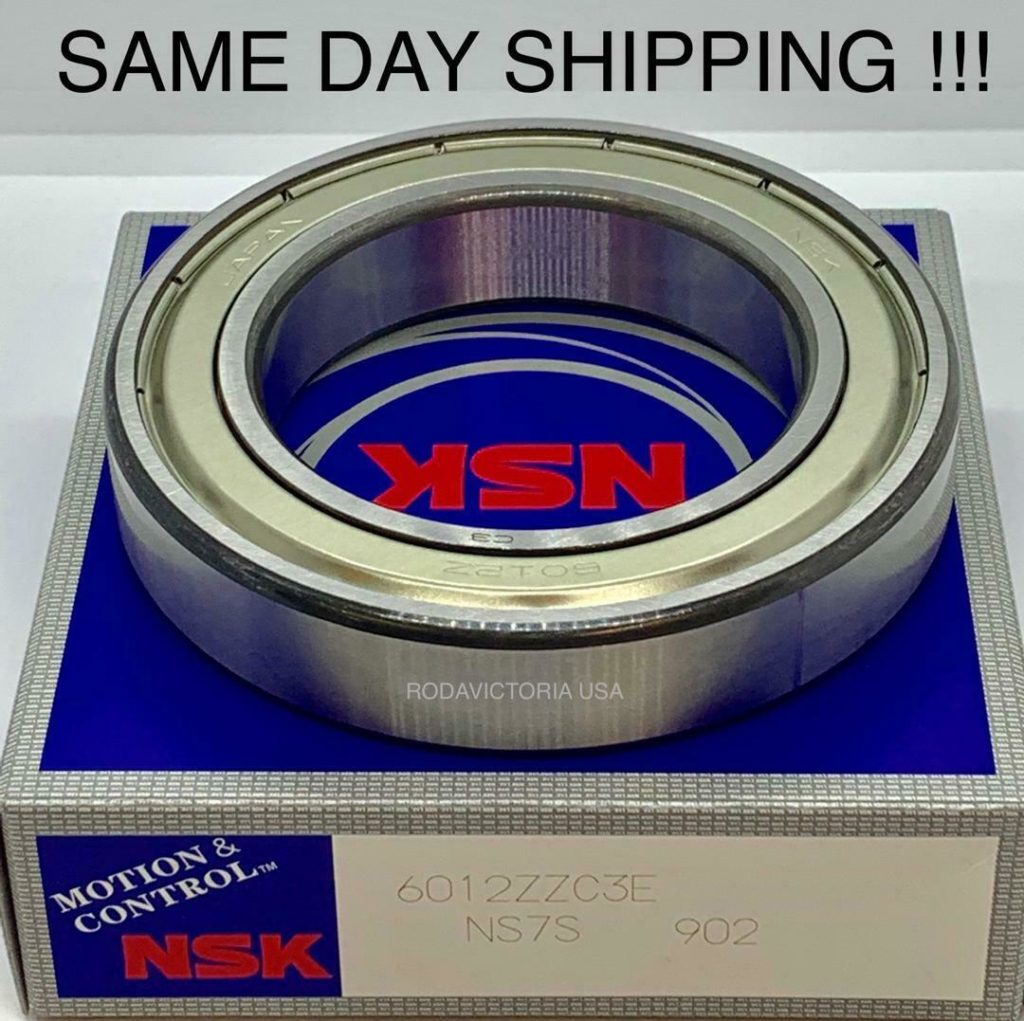 6012 ZZ NSK Deep Groove Radial Ball Bearing 60x95x18mm - Rodavictoria USA