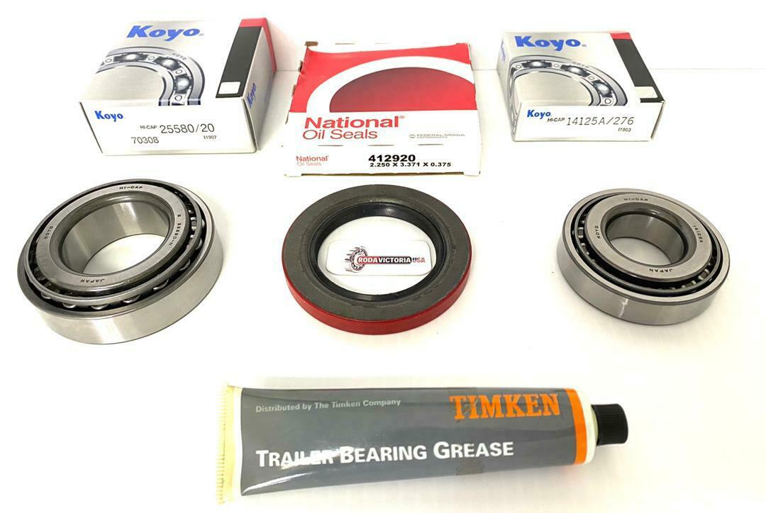 25580 25520 KOYO 14125A 14276 Bearing Seal Grease Set for 7000-lb ...