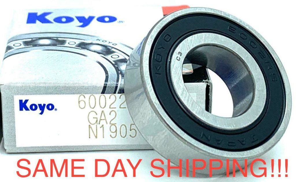 6002 2RS KOYO Deep Groove Ball Bearings 15 x 32 x 9mm - Rodavictoria USA