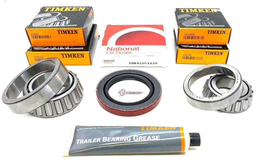 25580 25520 14125A 14276 TIMKEN Bearing Seal Grease Set for 7000-lb ...