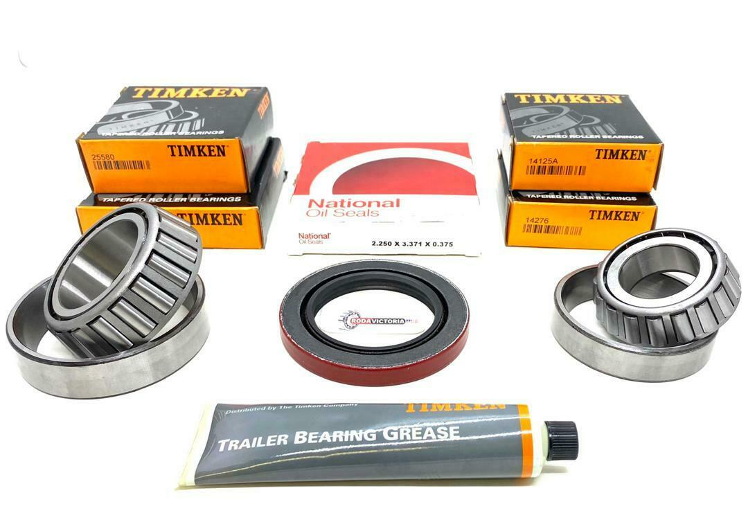 25580 25520 14125A 14276 TIMKEN Bearing Seal Grease Set for 7000-lb ...