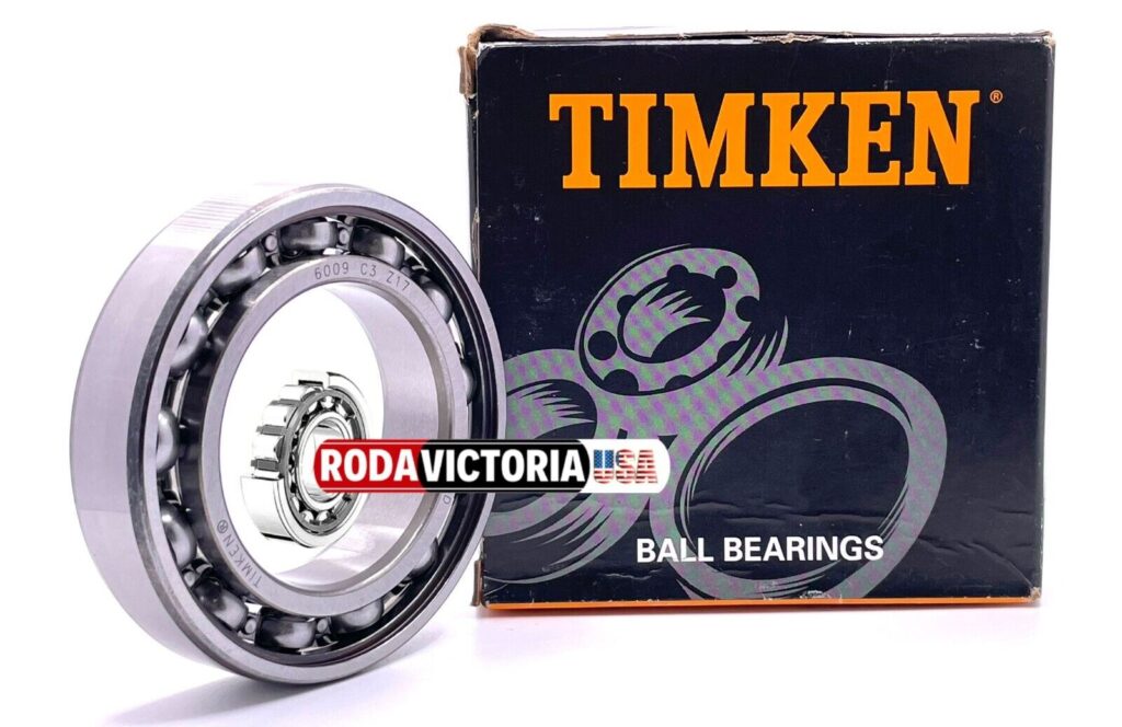 TIMKEN USA 6009 C3 Deep Groove Ball Bearing, Open, No Seals 45x75x16 mm ...