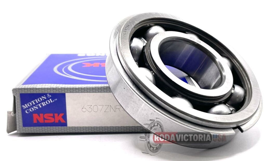 NSK JAPAN 6307 ZNR Snap Ring Deep Groove Ball Bearing 35x80x21mm ...