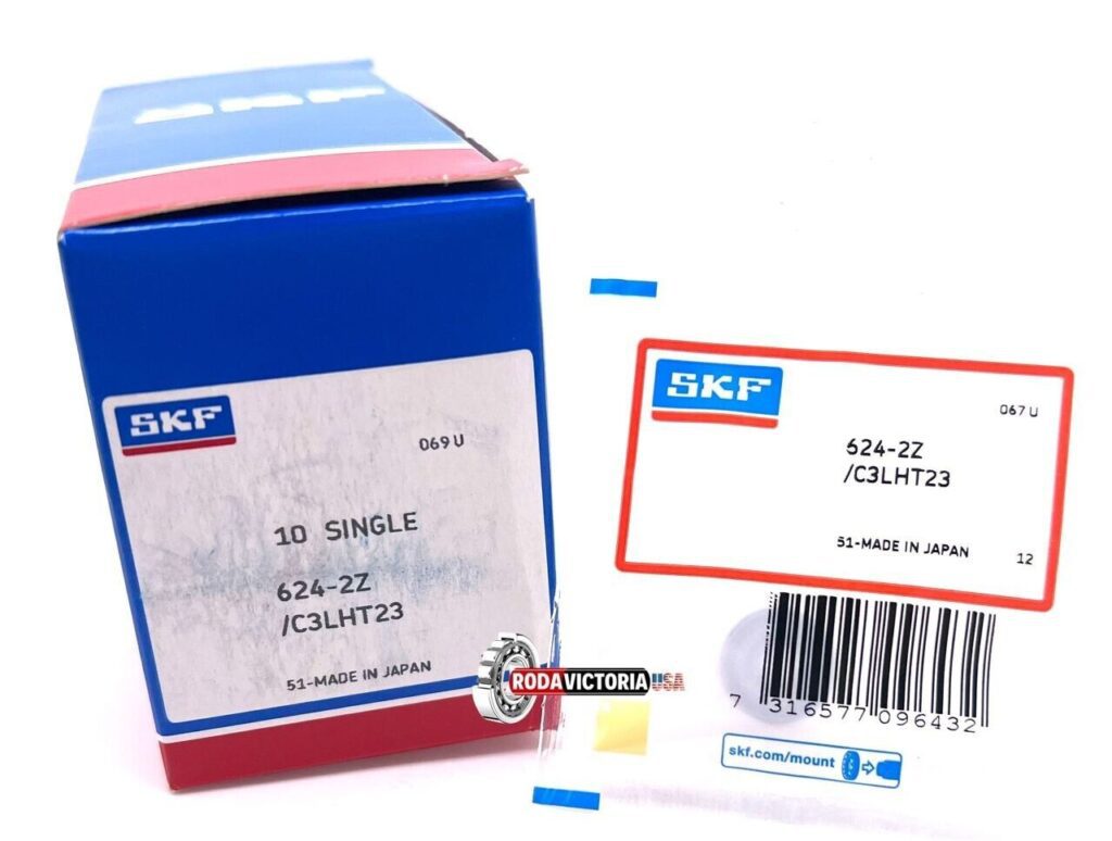SKF 624 ZZ/C3 LHT23 Deep Groove Ball Bearing, Metal Shielded 4x13x5 mm ...