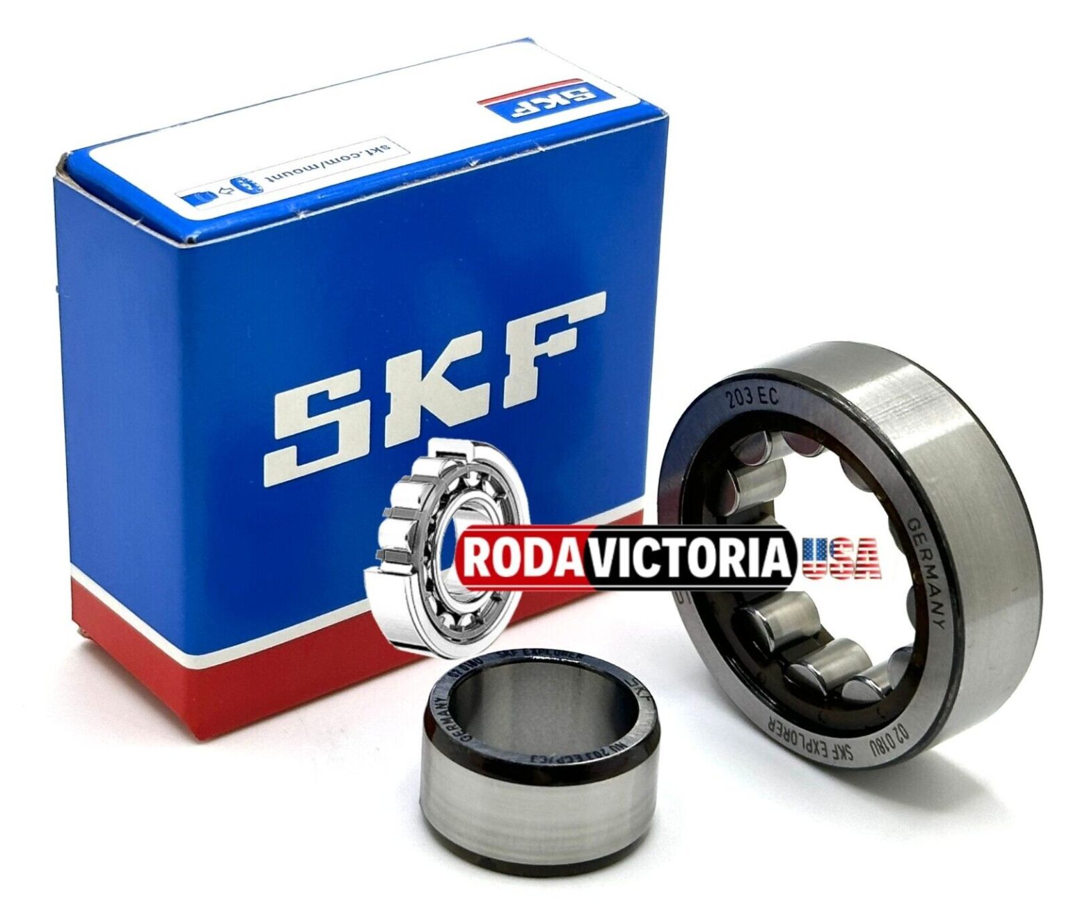 SKF GERMANY NU203 ECP C3 Cylindical Roller Bearing 17x40x12 mm ...