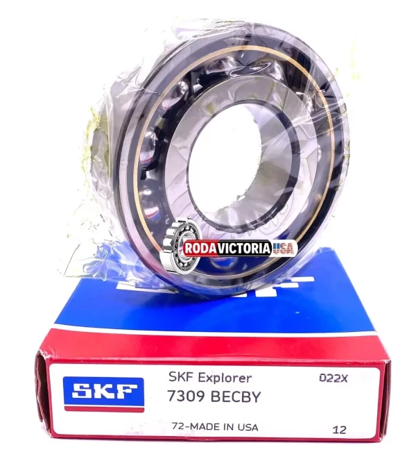 SKF Usa 7309 BECBY Angular Contact Ball Bearing 45x100x25 mm ...